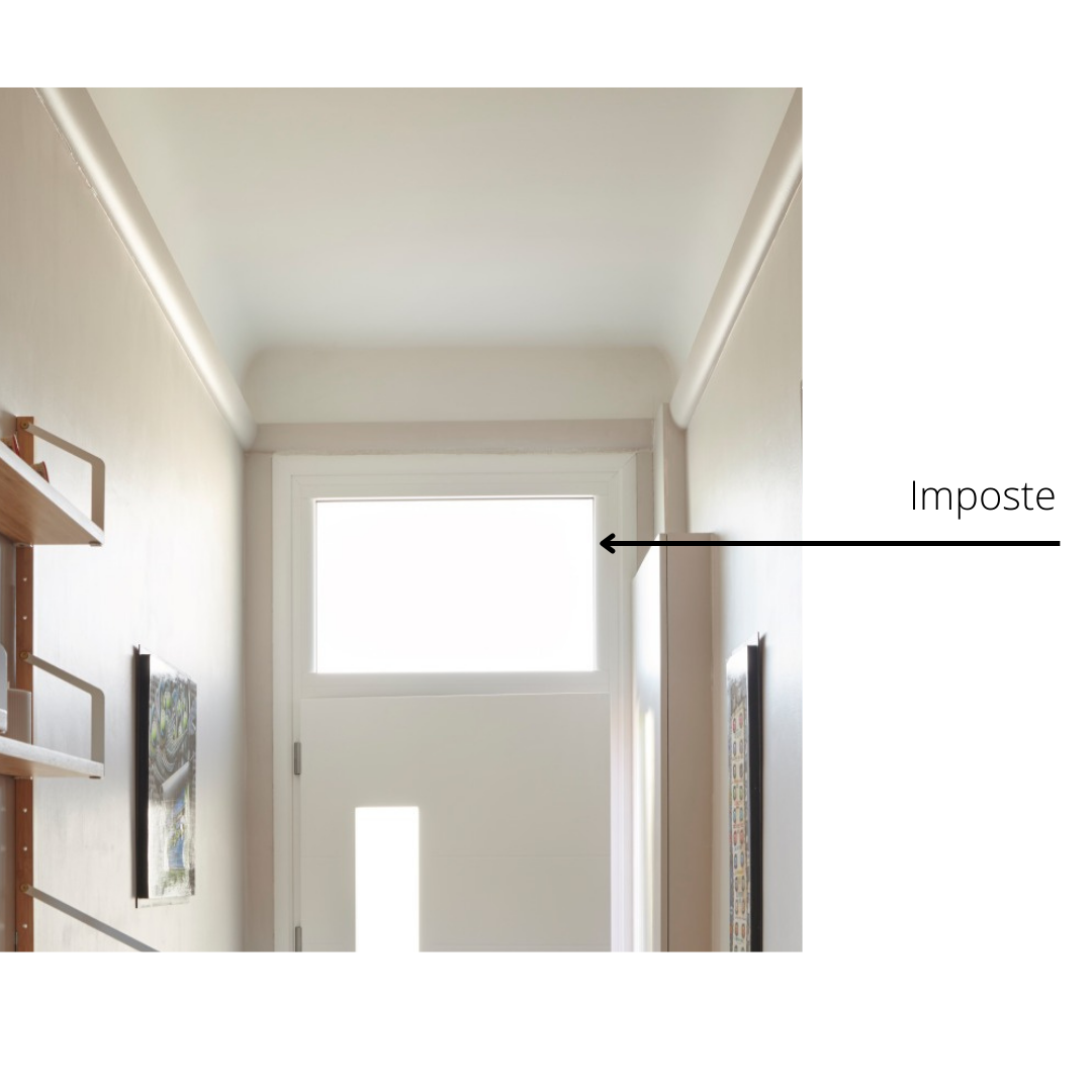 Imposte : partie fixe |Définition |Lexique Menuiserie